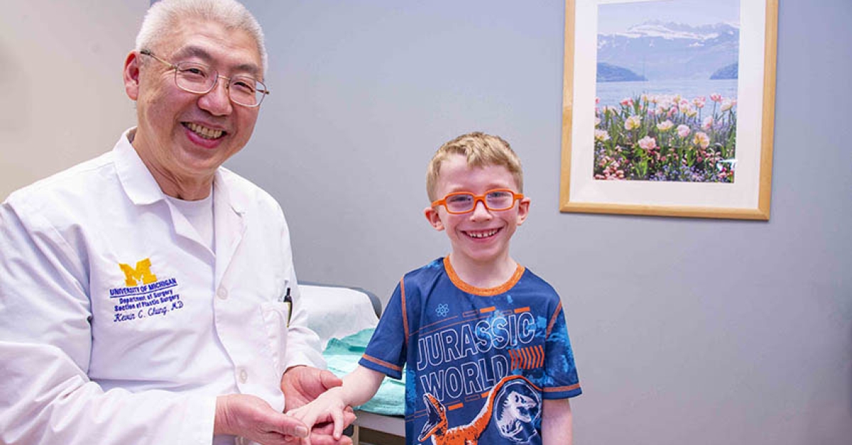 A hand surgeon, a child and a brand new thumb